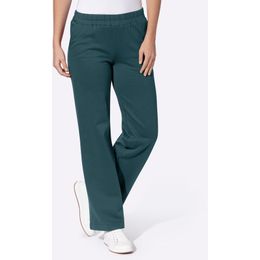 Schlupfhose, Herren, Gr. 38, Normalgr&ouml;&szlig;en, petrol, 100% Baumwolle, unifarben, Hosen Schlupfhose