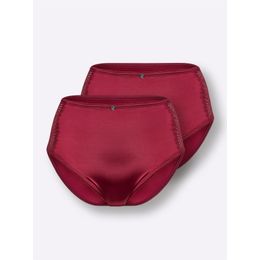 w&auml;schepur H&uuml;ftslip W&Auml;SCHEPUR, Damen, Gr. 36, 2 Stk., bordeaux, 85% Polyamid, 15% Elasthan, Unterhosen