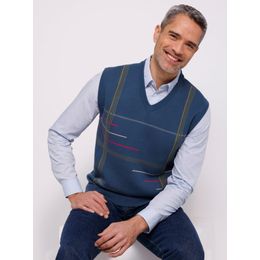 Pullunder CLASSIC "Pullunder", Herren, Gr. 52, dunkelblau, gemustert, 100% Polyacryl, gemustert, mehrfarbig, Pullover Pullunder