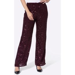 Webhose Heine, Damen, Gr. 38, Normalgr&ouml;&szlig;en, burgund, 95% Polyester, 5% Elasthan, unifarben, Hosen