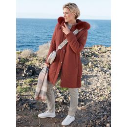 Steppjacke Casual Looks, Damen, Gr. 18, rostrot, 100% Polyester, Fellimitat:100% Polyester, Wattierung:100% Polyester, &Auml;rmelfutter:100% Polyester, unifarben, Jacken Steppjacke