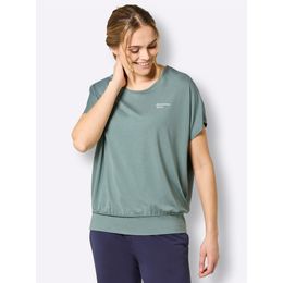 Funktionsshirt Catamaran "Funktions-Shirt", Damen, Gr. 44/46, gr&uuml;n (jade, meliert), 90% Polyester, 10% Elasthan, meliert, unifarben, Rundhals, Shirts Funktionsshirt