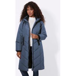 Steppmantel Casual Looks, Damen, Gr. 36, rauchblau, 100% Polyester, Besatz:100% Baumwolle, M&auml;ntel Steppmantel