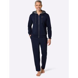 Anzug feel good, Herren, Gr. 24/25, Unterbauchgr&ouml;&szlig;en, marine, anthrazit, meliert, 50% Baumwolle, 50% Polyester, Kapuzenfutter:52% Baumwolle, 48% Polyester, Anz&uuml;ge