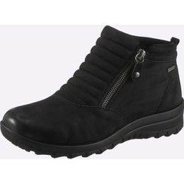 Stiefelette Caprice, Damen, Gr. 4,5, schwarz, Nubukleder, Schuhe Stiefelette
