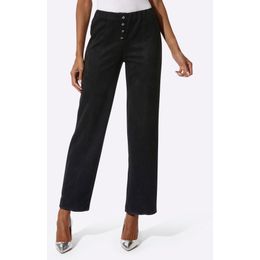 CR&Eacute;ATION L Schlupfhose CREATION L, Damen, Gr. 26, Kurzgr&ouml;&szlig;en, schwarz, 95% Polyester, 5% Elasthan, unifarben, Hosen Schlupfhose