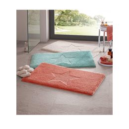 Badematte HEINE HOME Gr. 3, sand, rechteckig (60cm x 100cm ), 1 Stk., Badematten, Badematte