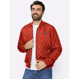 Steppjacke Marco Donati, Herren, Gr. 48, rauchblau, 100% Polyester, Wattierung:100% Polyester, gemustert, gestreift, unifarben, Jacken Steppjacke