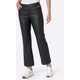Bequeme Jeans Heine, Damen, Gr. 36, Normalgr&ouml;&szlig;en, schwarz, 98% Baumwolle, 2% Elasthan, unifarben, 7/8-L&auml;nge, Jeans
