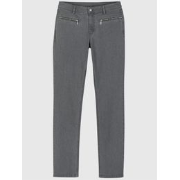 Bequeme Jeans Classic Basics, Damen, Gr. 21, Normalgr&ouml;&szlig;en, grau, denim, 81% Baumwolle, 17% Polyester, 2% Elasthan, unifarben, lang, Jeans