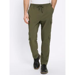 Cargohose Catamaran, Herren, Gr. 50, Normalgr&ouml;&szlig;en, gr&uuml;n (oliv), 89% Polyester, 11% Elasthan, unifarben, Hosen Cargohose