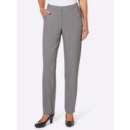 Webhose Classic Basics, Damen, Gr. 38, Normalgr&ouml;&szlig;en, grau, 100% Polyester, unifarben, Hosen