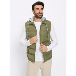 Steppweste Marco Donati, Herren, Gr. 50, oliv, , Sweatware:80% Baumwolle, 20% Polyester, Wattierung:100% Polyester, meliert, unifarben, Westen Steppweste
