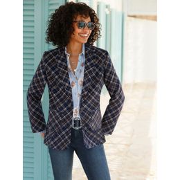 Jackenblazer Heine "Blazer", Damen, Gr. 38, marine, 80% Polyester, 20% Wolle, Blazer