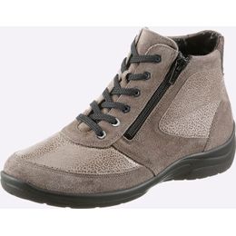 Waldl&auml;ufer Stiefelette WALDL&Auml;UFER, Damen, Gr. 4,5, sesam, Glattleder, Textil, Veloursleder, Schuhe Stiefelette