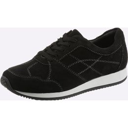 Sneaker Casual Looks, Damen, Gr. 36, schwarz, Lederimitat, Schuhe Sneaker