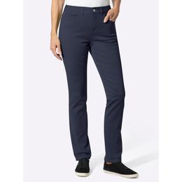 Bequeme Jeans Classic Basics, Damen, Gr. 19, Kurzgr&ouml;&szlig;en, marine, 98% Baumwolle, 2% Elasthan, unifarben, lang, Jeans