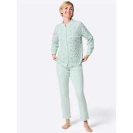 w&auml;schepur Schlafanzug W&Auml;SCHEPUR, Damen, Gr. 40/42, mint, 100% Baumwolle, Homewear-Sets Schlafanzug