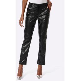 CR&Eacute;ATION L Webhose CREATION L, Damen, Gr. 36, Normalgr&ouml;&szlig;en, schwarz, 100% Polyester, unifarben, Hosen