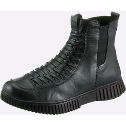 Stiefelette Gemini, Damen, Gr. 36, moos, Glattleder, Schuhe Stiefelette