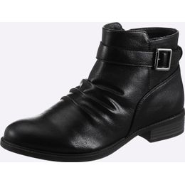 Stiefelette Andrea Conti, Damen, Gr. 37, schwarz, Lederimitat, Schuhe Stiefelette