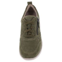 Sneaker Casual Looks, Damen, Gr. 36, oliv, Nubukleder, Schuhe Sneaker