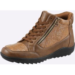 Stiefelette Casual Looks, Damen, Gr. 41, camel, Lederimitat, Synthetik, Schuhe Stiefelette