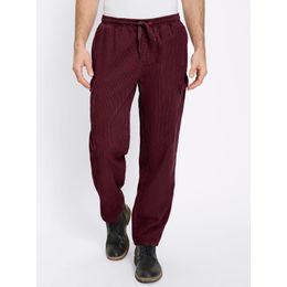 Cargohose Catamaran, Herren, Gr. 30, Unterbauchgr&ouml;&szlig;en, burgund, 100% Baumwolle, unifarben, Hosen Cargohose