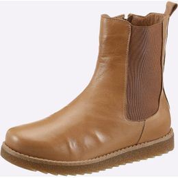 Stiefelette Andrea Conti, Damen, Gr. 36, camel, Glattleder, Leder, Rindsleder, Schuhe Stiefelette