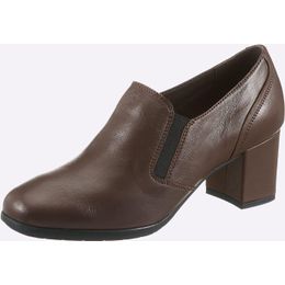 Pumps Casual Looks, Damen, Gr. 38, braun, Glattleder, Schuhe Pumps