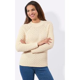 Strickpullover Inspirationen "Pullover", Damen, Gr. 52, champagner, 50% Baumwolle, 50% Polyacryl, unifarben, Pullover Strickpullover