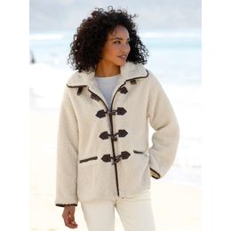 Outdoorjacke Heine, Damen, Gr. 38, champagner, 100% Polyester, unifarben, Jacken Outdoorjacke