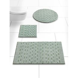 Badematte HEINE HOME Gr. 5, gr&uuml;n, rechteckig (80cm x 150cm ), 1 Stk., Badematten, Badematte