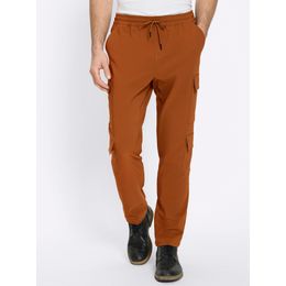 Cargohose Catamaran, Herren, Gr. 26, Unterbauchgr&ouml;&szlig;en, braun (cognac), 89% Polyester, 11% Elasthan, unifarben, Hosen Cargohose