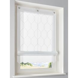 Raffrollo HEINE HOME Gr. 1, wei&szlig;, B:45cm H:140cm, Raffrollos