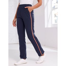 Fleecehose, Damen, Gr. 38, Normalgr&ouml;&szlig;en, marine, 100% Polyester, unifarben, Hosen Fleecehose