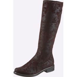 Stiefel Caprice, Damen, Gr. 4,5, schoko, Textil, Schuhe Stiefel