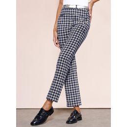 CR&Eacute;ATION L Webhose CREATION L, Damen, Gr. 36, Normalgr&ouml;&szlig;en, marine, champagner, gemustert, 43% Lyocell, 42% Polyester, 11% Polyamid, 4% Elasthan, gemustert, Hosen