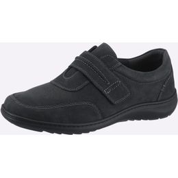 Klettschuh, Herren, Gr. 40, schwarz, Leder, Nubukleder, Schuhe Klettschuh