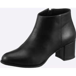 Stiefelette Andrea Conti, Damen, Gr. 42, schwarz, Glattleder, Leder, Rindsleder, Schuhe Stiefelette