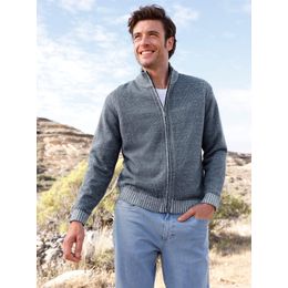 Strickjacke Catamaran, Herren, Gr. 50, rauchblau, meliert, 100% Polyacryl, meliert, Strickjacken Strickjacke