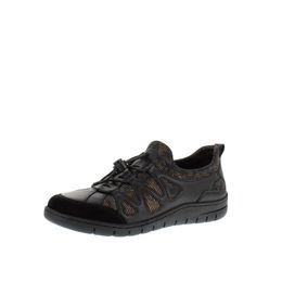 Sneaker Casual Looks, Damen, Gr. 36, schwarz, Nubukleder, Textil, Veloursleder, Schuhe Sneaker