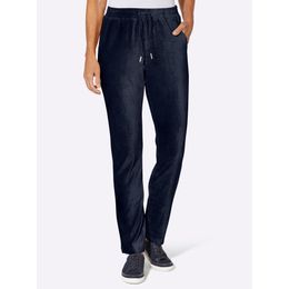 Schlupfhose Classic Basics, Damen, Gr. 38, Normalgr&ouml;&szlig;en, marine, 97% Polyester, 3% Elasthan, unifarben, Hosen Schlupfhose