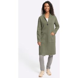 Strickjacke Heine, Damen, Gr. 34, gr&uuml;n (khaki), 50% Viskose, 28% Polyester, 22% Polyamid, unifarben, Strickjacken Strickjacke