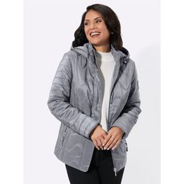 Steppjacke Casual Looks, Damen, Gr. 40, steingrau, 100% Polyester, Wattierung:100% Polyester, unifarben, Jacken Steppjacke