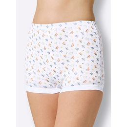 w&auml;schepur Pagenschl&uuml;pfer W&Auml;SCHEPUR, Damen, Gr. 44, 4 Stk., wei&szlig;, bedruckt, 100% Baumwolle, Unterhosen