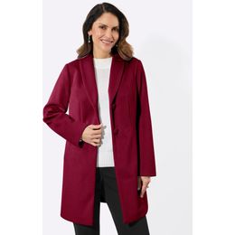 Langjacke Lady, Damen, Gr. 40, dunkelrot, 100% Polyester, unifarben, Jacken Langjacke