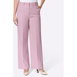 Webhose Heine, Damen, Gr. 38, Normalgr&ouml;&szlig;en, ros&eacute;, 63% Polyester, 33% Viskose, 4% Elasthan, unifarben, Hosen