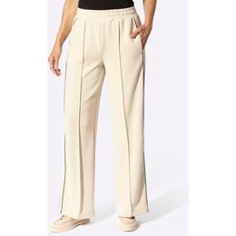 Sweathose Inspirationen, Damen, Gr. 36, Normalgr&ouml;&szlig;en, beige (sand), 50% Modal, 44% Polyester, 6% Elasthan, unifarben, Hosen Sweathose