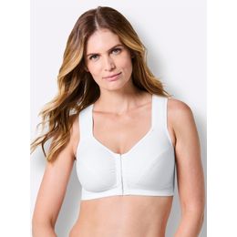 B&uuml;gelloser BH, Damen, Gr. 100, Cup C, wei&szlig;, 69% Baumwolle, 21% Elasthan, 10% Polyester, BHs